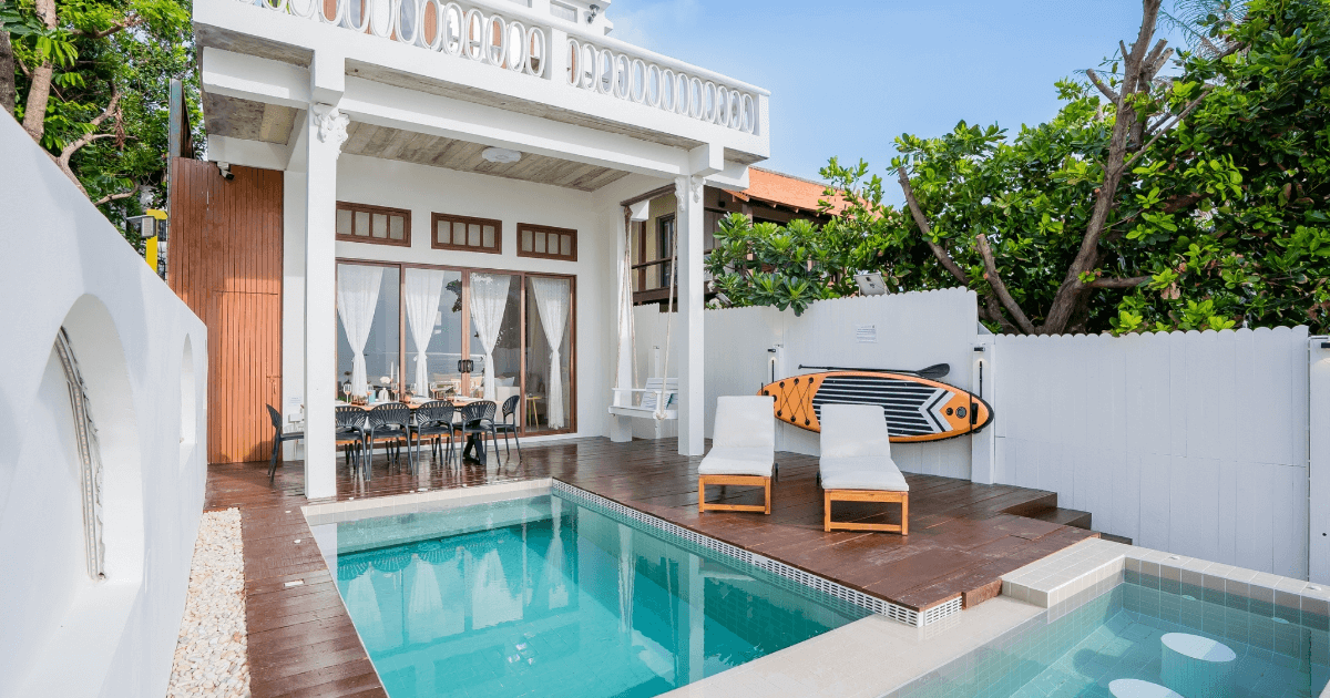 MP House Pool Villa | บ้านพักพูลวิลล่าติดทะเลปราณบุรี3ห้องนอน10คนราคาถูก